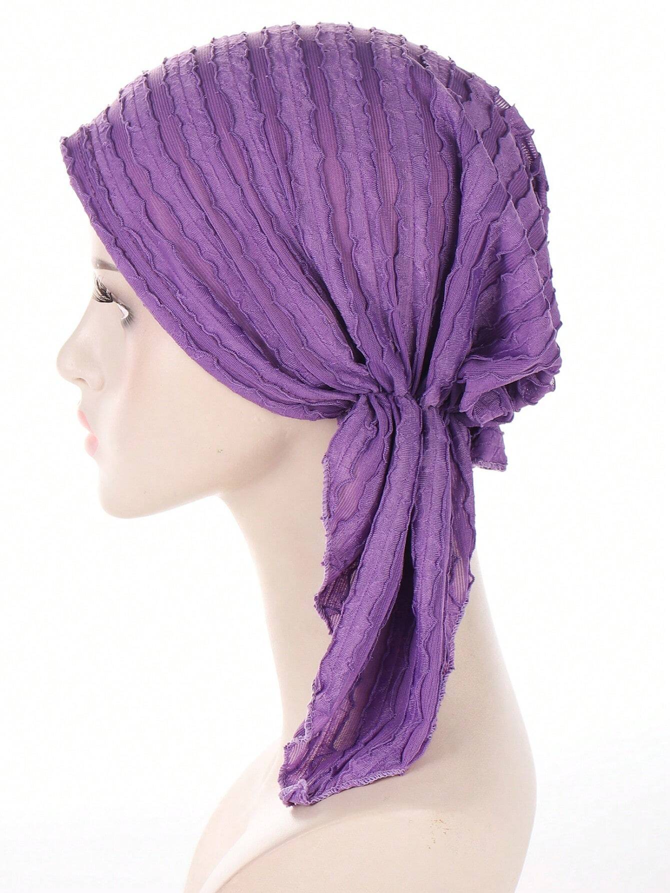 New Plain Hijab Headscarf, Curved Head Covering Cap Suitable For Hiding ...