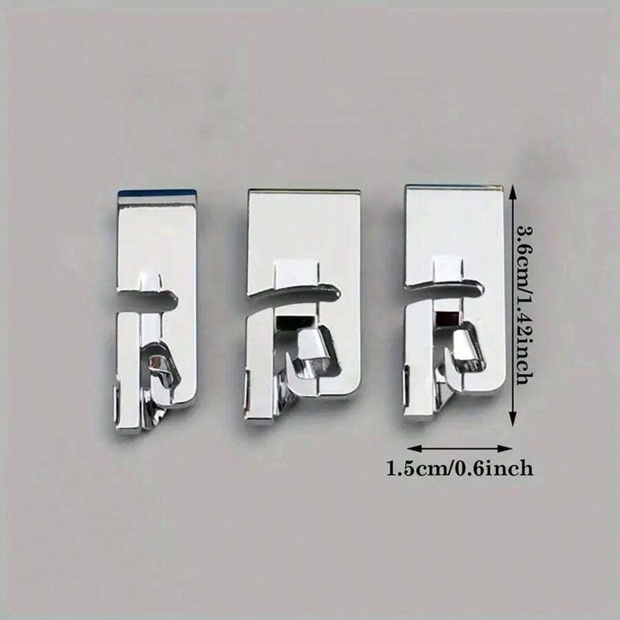 3 Sizes 3 Mm, 4 Mm And 6 Mm Narrow Rolled Hem Sewing Machine Presser ...