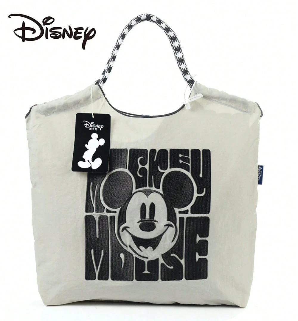 Disney Disney Mickey Mouse Icon Embroidery Pattern Tote Bag | SHEIN UK