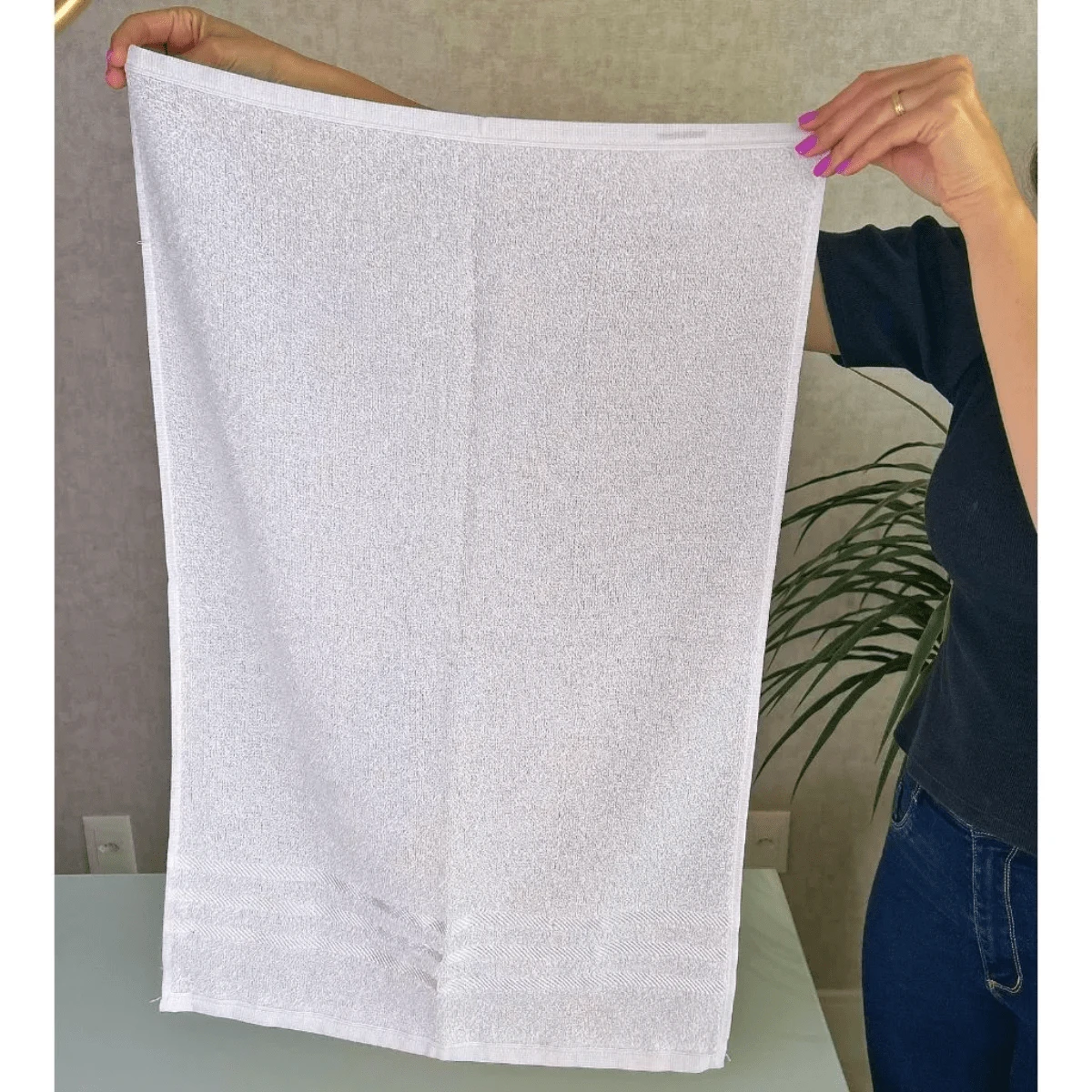 Kit Of 3 Beauty Salon Face Towels 100% Cotton Thick And Soft 44x68 ...