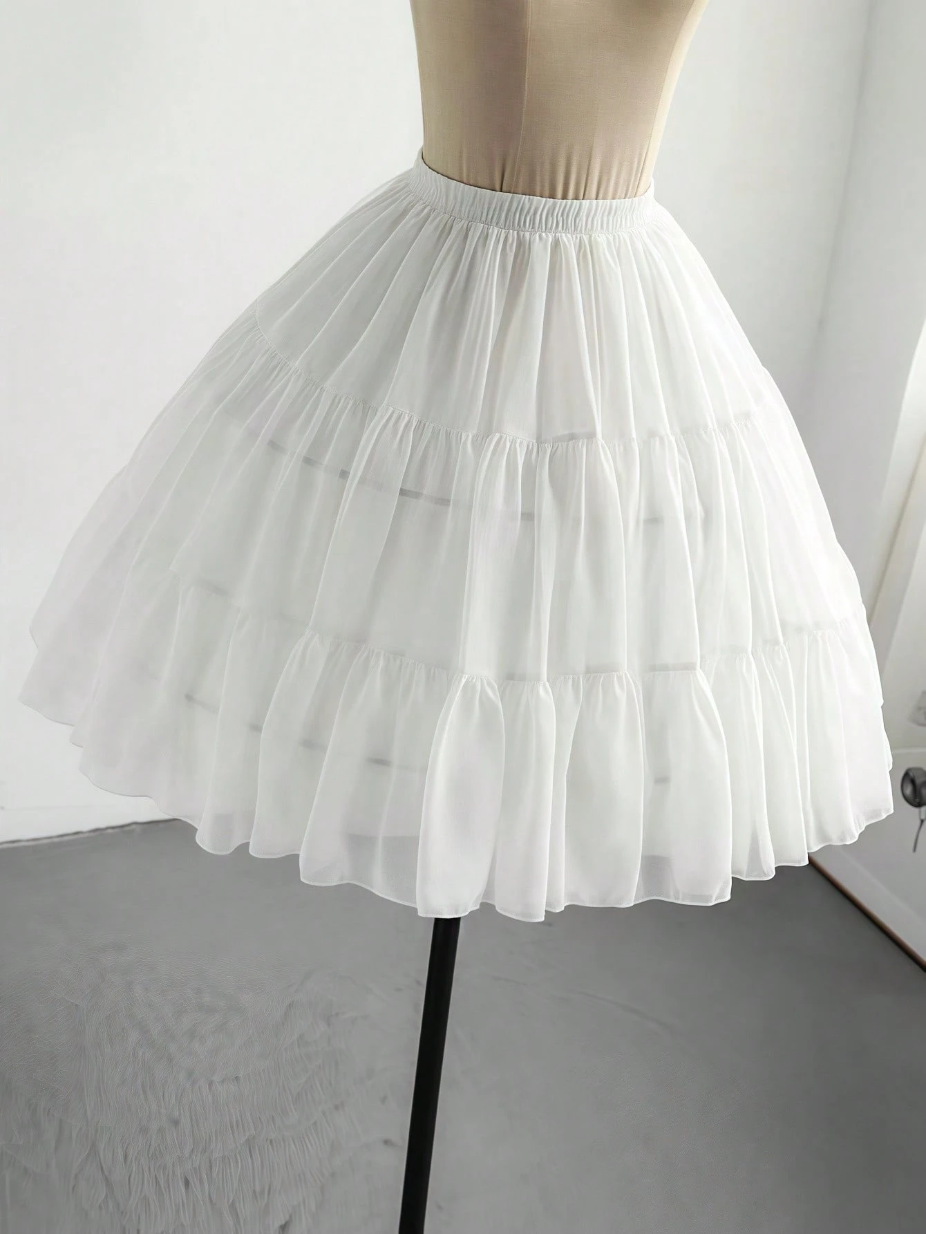1pc Lolita Crinoline Petticoat, Adjustable Flexible Steel-Boned Carmen ...