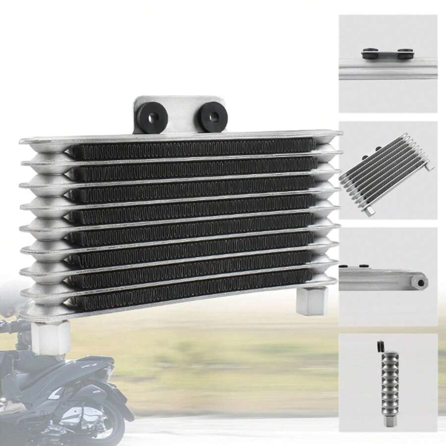 PowerMotor PowerMotorMotorcycle Oil Radiator Cooler Engine Cooler For ...