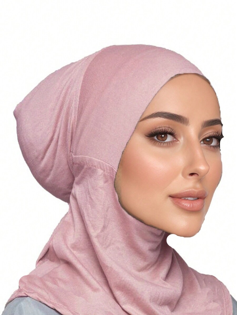 1pc Solid Color Muslim Underscarf Hijab Inner Caps Modal Full Coverage ...