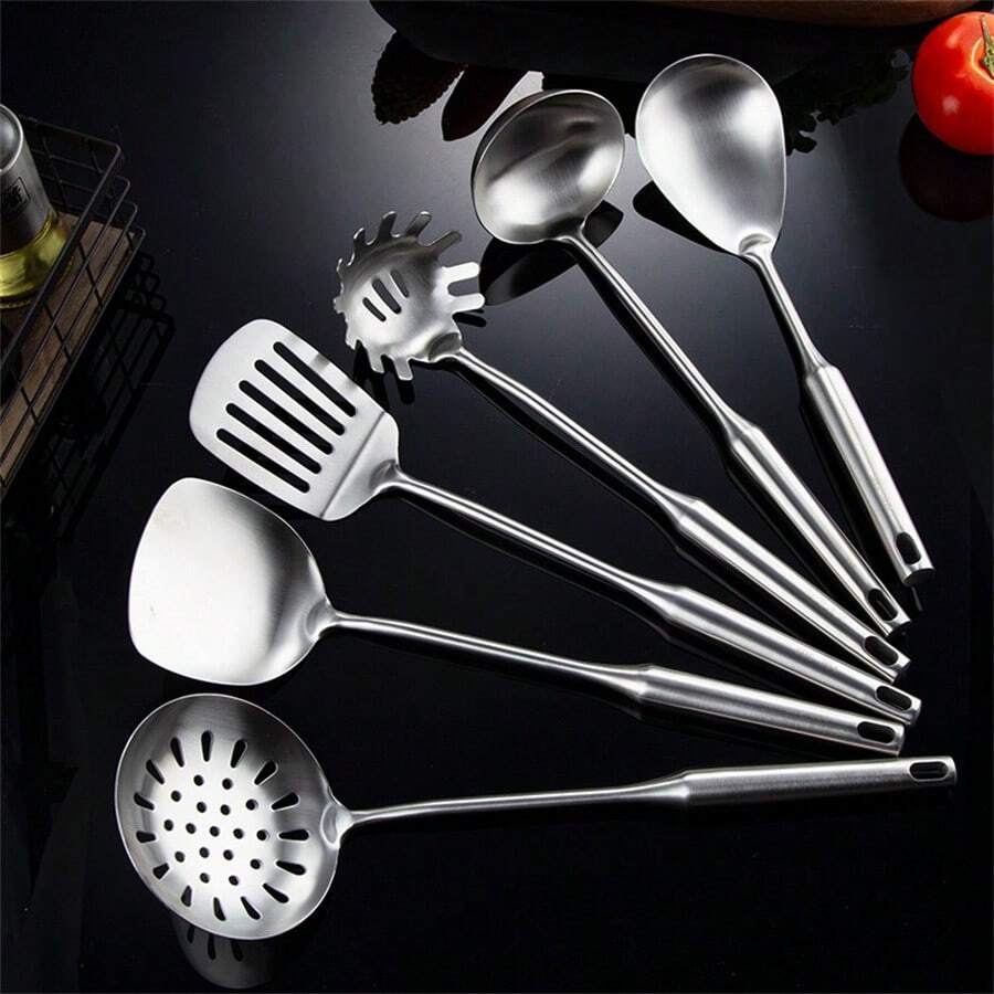 Heavy Duty 304 Stainless Steel Cookware Kitchen Cooking Utensils ...