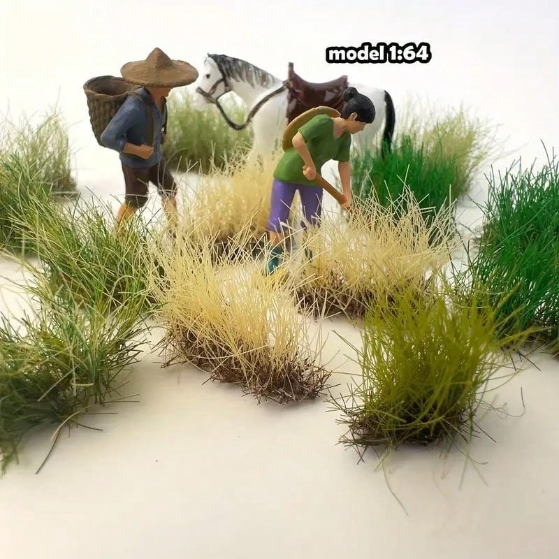 16mm High Static Grass Model Realistic Bush Clump Tufts Bundle Flowers ...