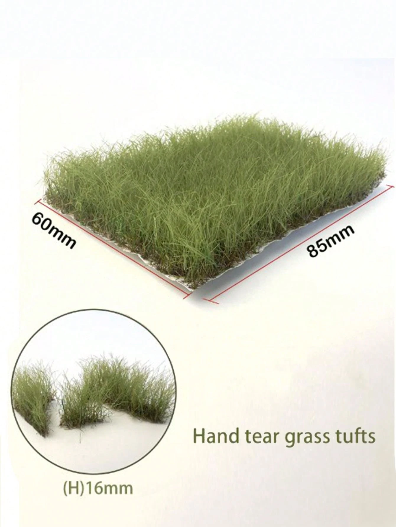 16mm High Static Grass Model Realistic Bush Clump Tufts Bundle Flowers ...