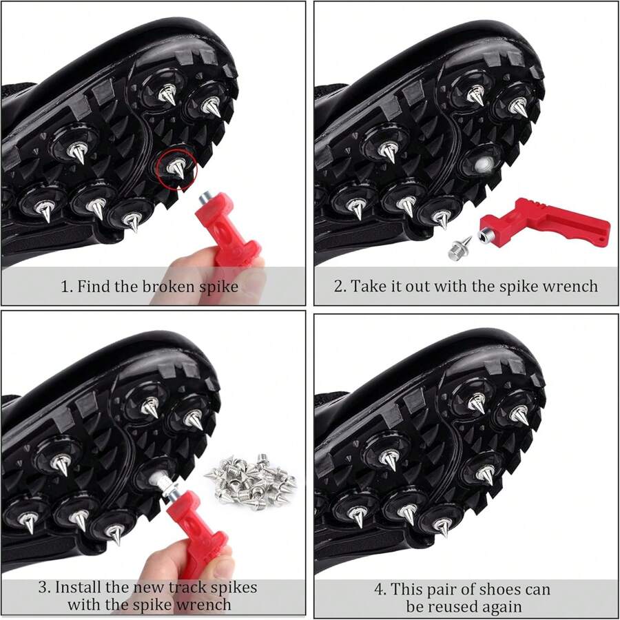 120PCS Stainless Steel Track And Cross Country Spikes Golf Shoe Spikes ...