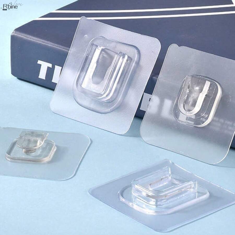 Kit With 10 Double-Sided Male And Female Adhesive Hooks For Hanging ...