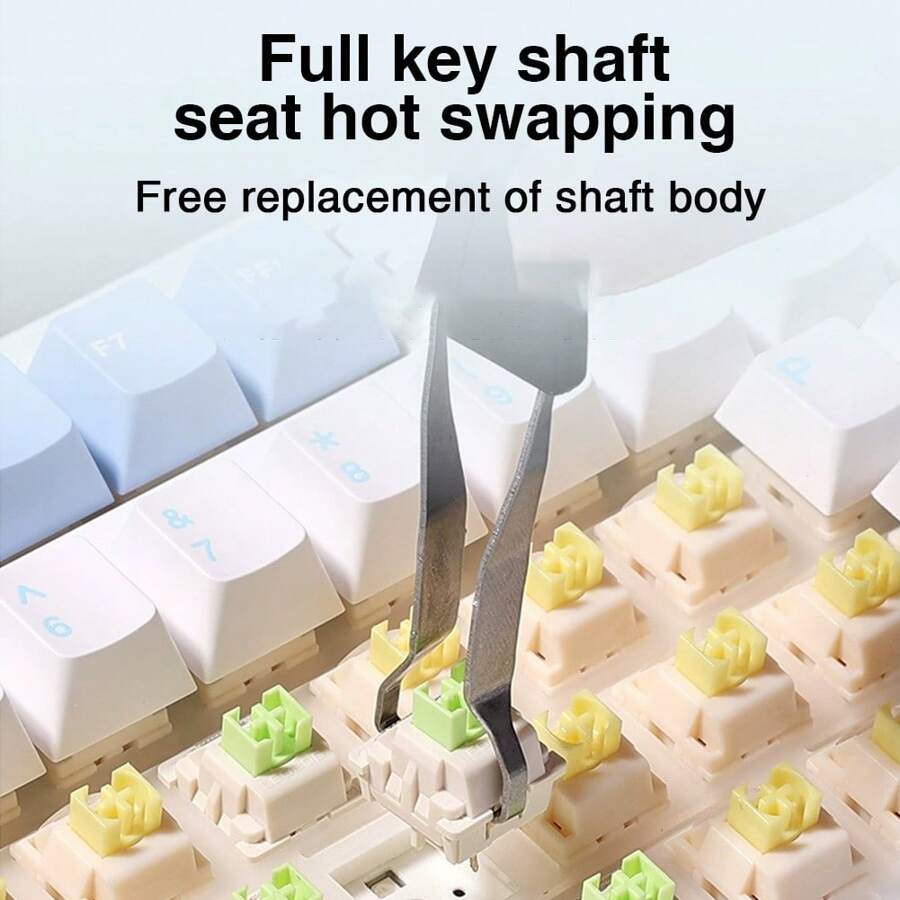 AULA F99 Custom Mechanical Keyboard 99 Key RGB Wireless Three-Mode ...