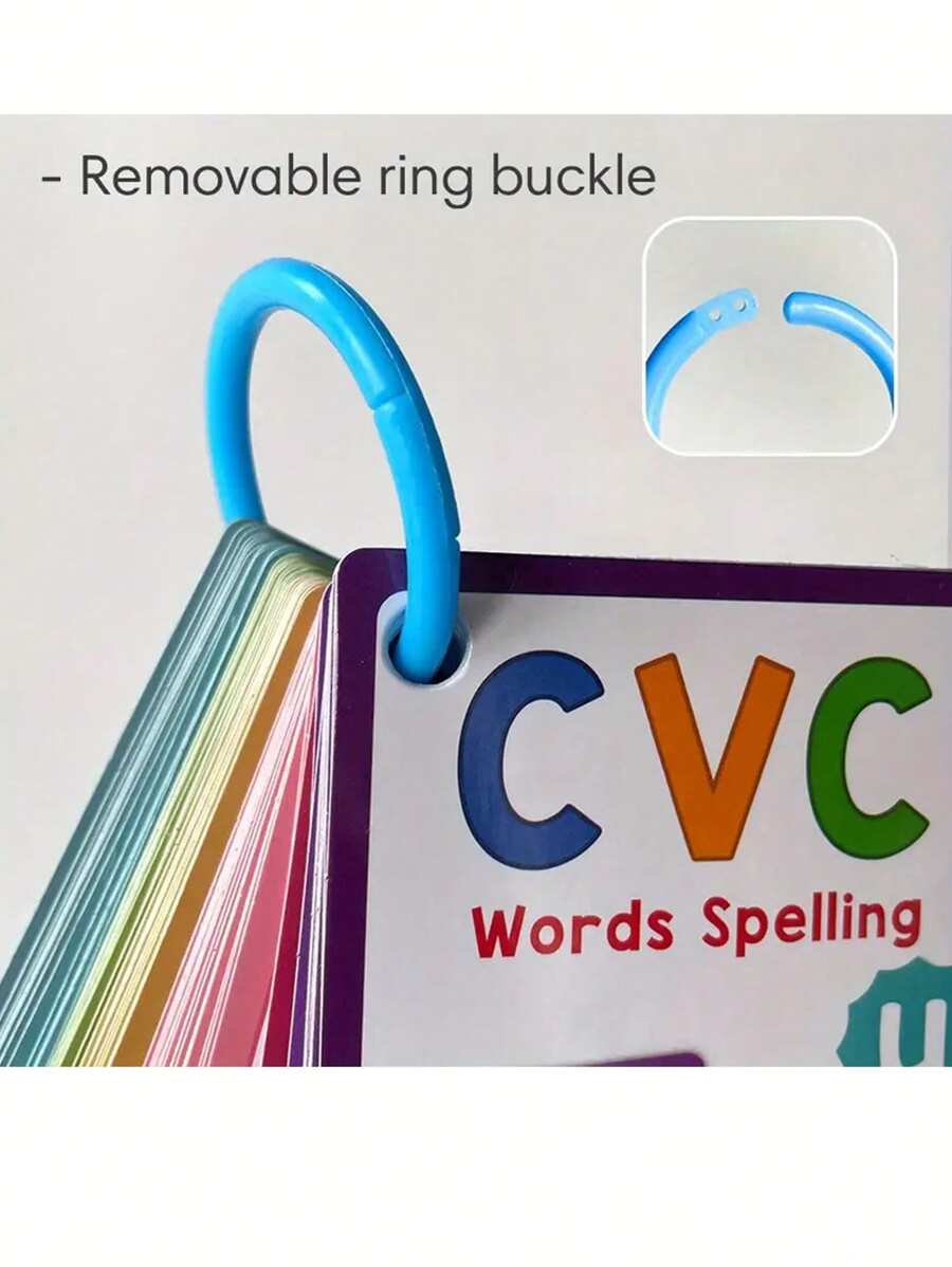 130 stuks CVC Flashcards - Korte klinker Engelse bouwstenen, educatief leerspeelgoed voor ...