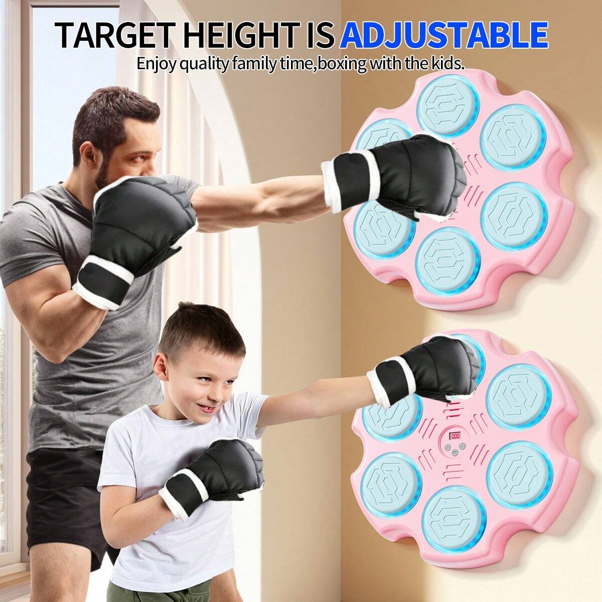 Máquina de boxeo con música y guantes de boxeo, equipo de boxeo ...