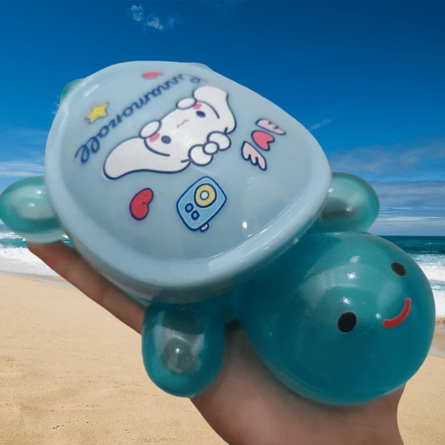 Sanrio 1 stuk supergrote glow-in-the-dark schildpad met open schelp, Sanrio Jumbo Turtle Doll ...