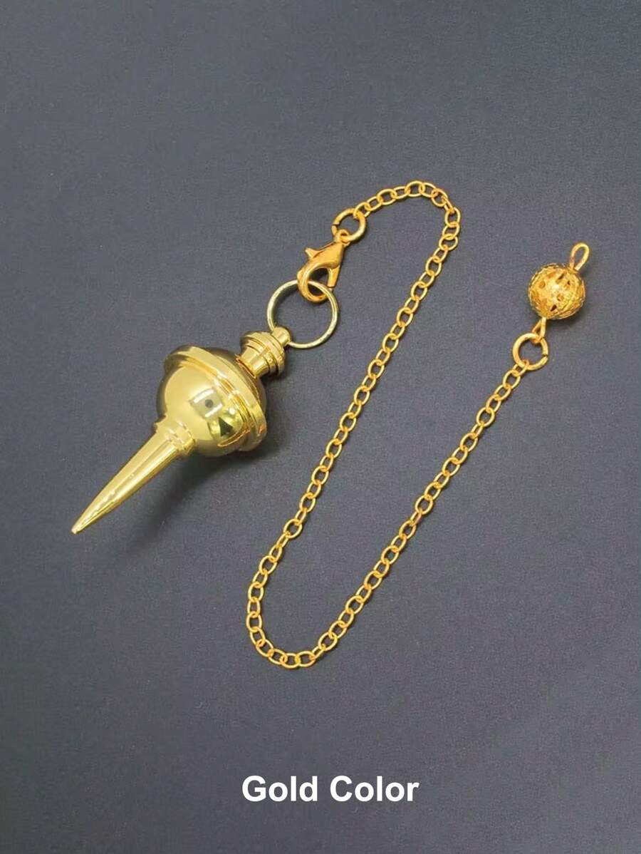 1pc CSJA Metal Pendulum For Dowsing Divination Pendulos Spiral Silver ...