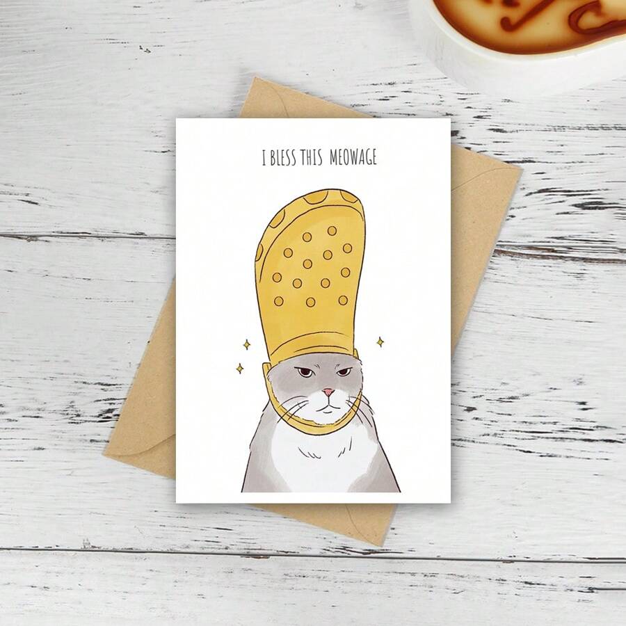 Funny Cat Birthday Cards, Cat Meme Cards, Cat Cards, Marriage Puns ...