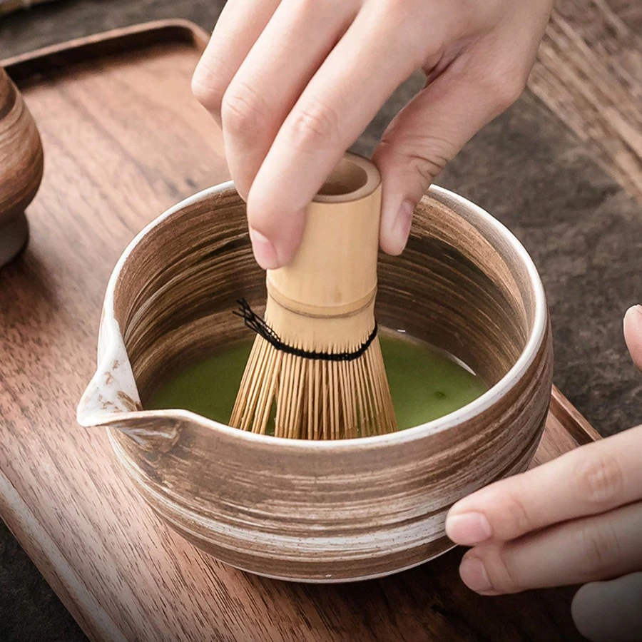 Authentic Japanese Matcha Bowl Set, Including Matcha Whisk And Brush ...