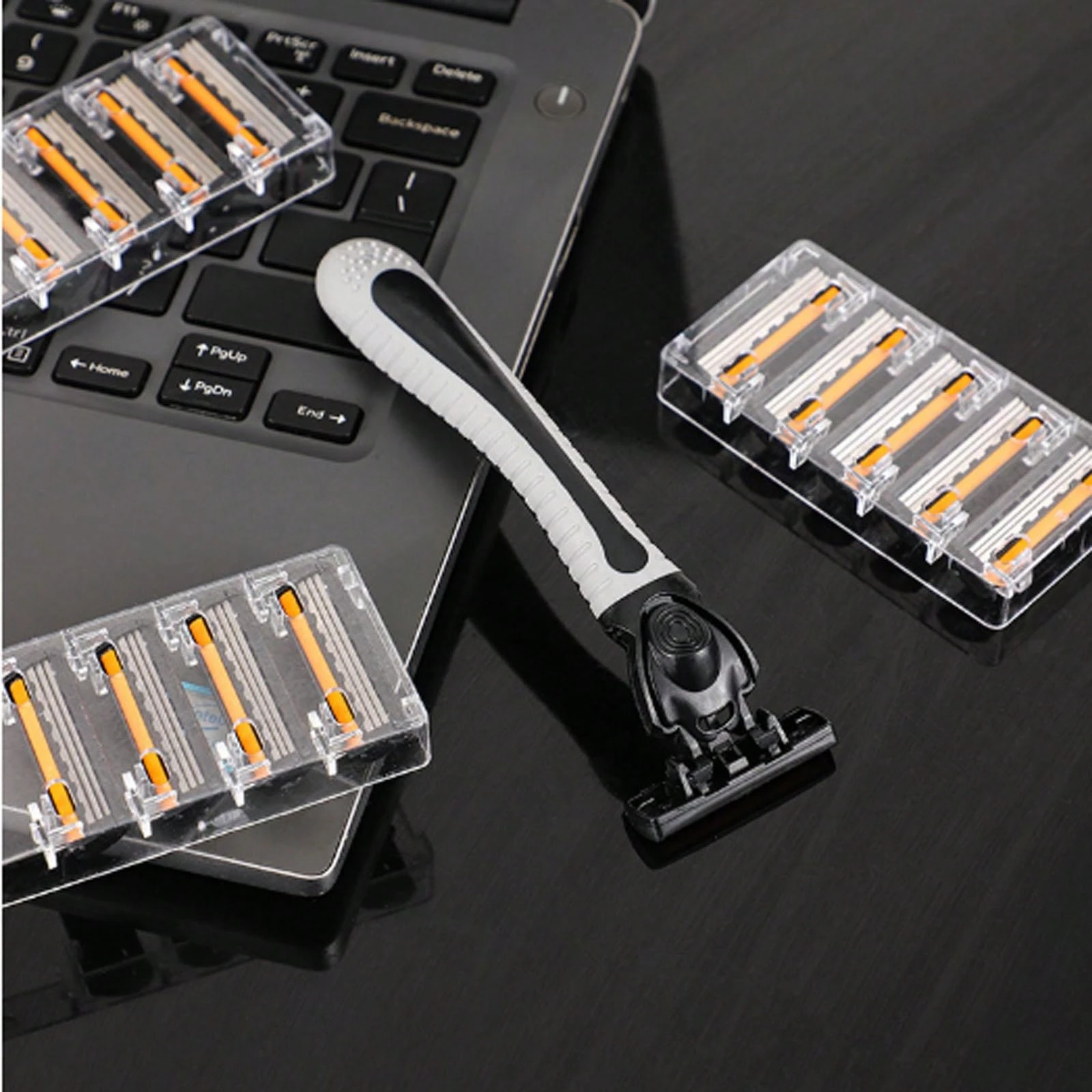 Triple Razor Blades Old-Fashioned Manual Razor Men's Shaver Razor Beard ...