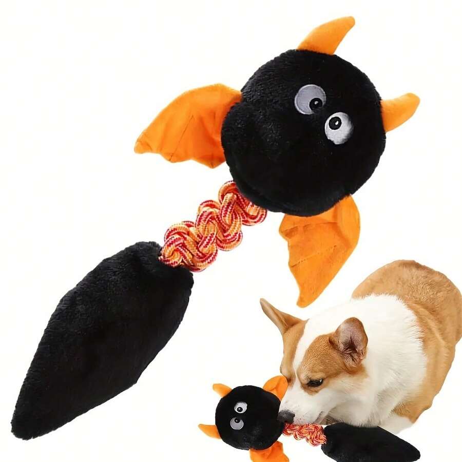 Plush Dog Toy With Crinkle Paper Sound & Chewable Material, Pet Toy For ...
