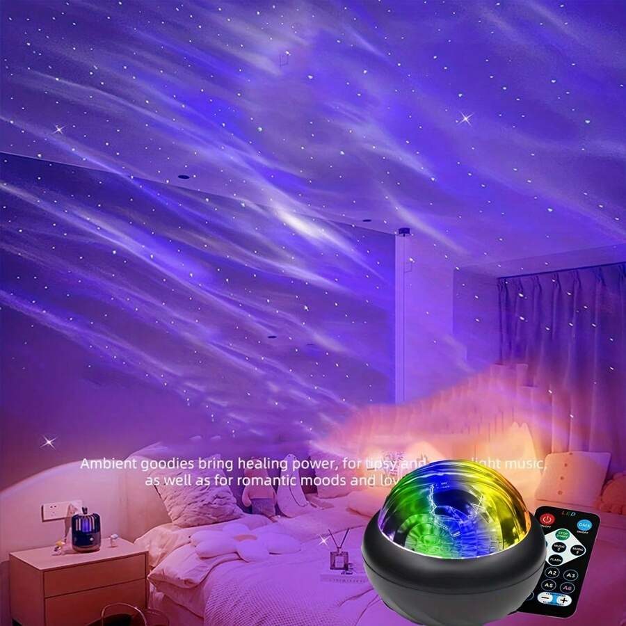 USB-Powered Multi-Color Dreamy Northern Lights Projector With Aurora ...