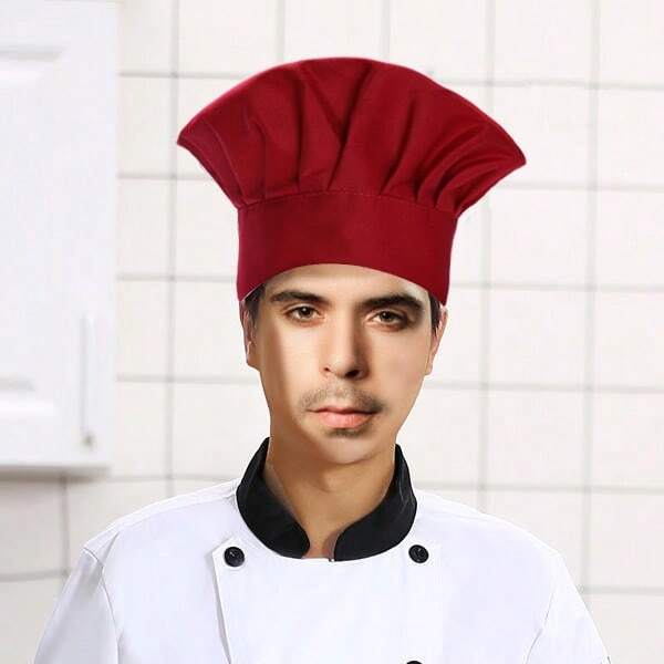 Unisex Chef Hat, White Bread Baking Pastry Cafe Restaurant Hotel ...