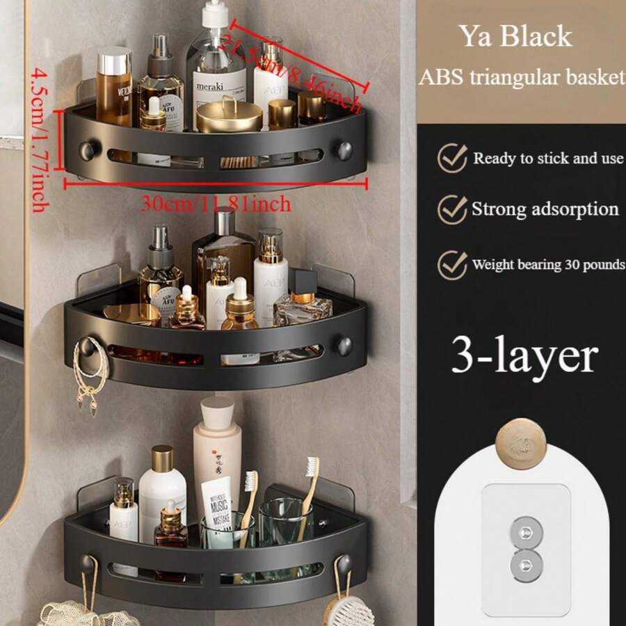 Bathroom, Toilet, Storage Rack, Bathroom Shelf, No-Drill Toilet ...