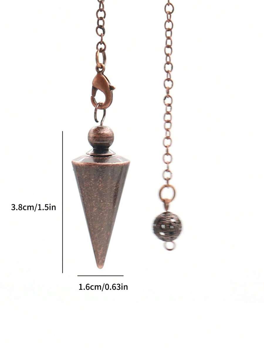 1PC Antique Metal Copper Pendulum For Divination Dowsing Wicca ...