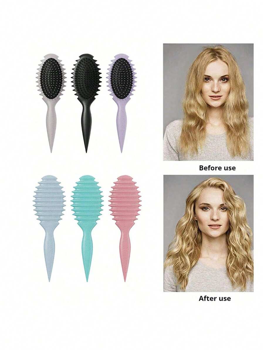 Cepillo definidor de rizos, cepillo para cabello rizado, cepillo para ...