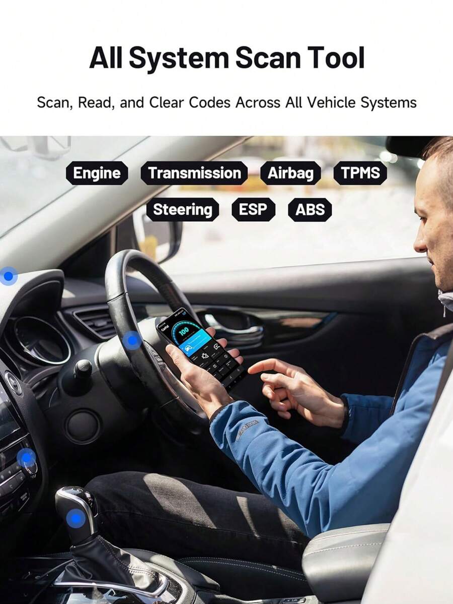 TOPDON Carpal OBD Scanner OBD2 Bluetooth - Scanner For Car, All System ...