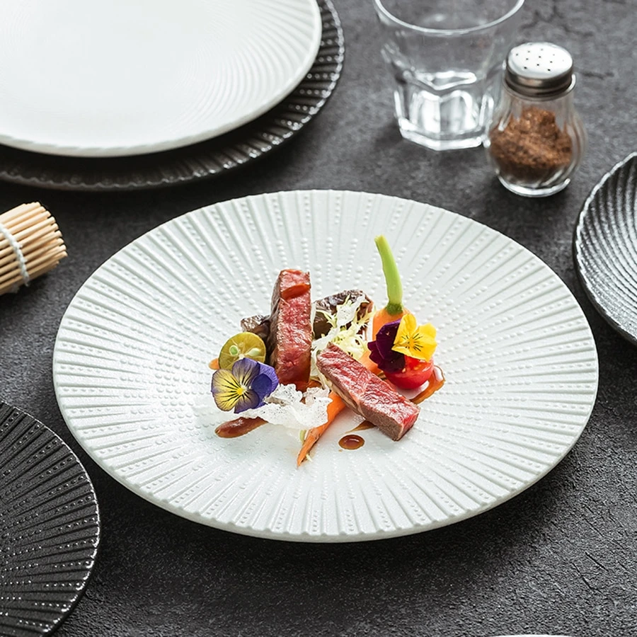 New Water Drop Pattern Plate, High-End Arrangement, Commercial ...