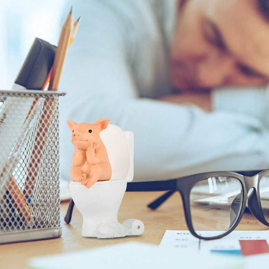 Piglet Statue Mini Pig Statue, Resin Home Decor, Lucky Animal Garden ...
