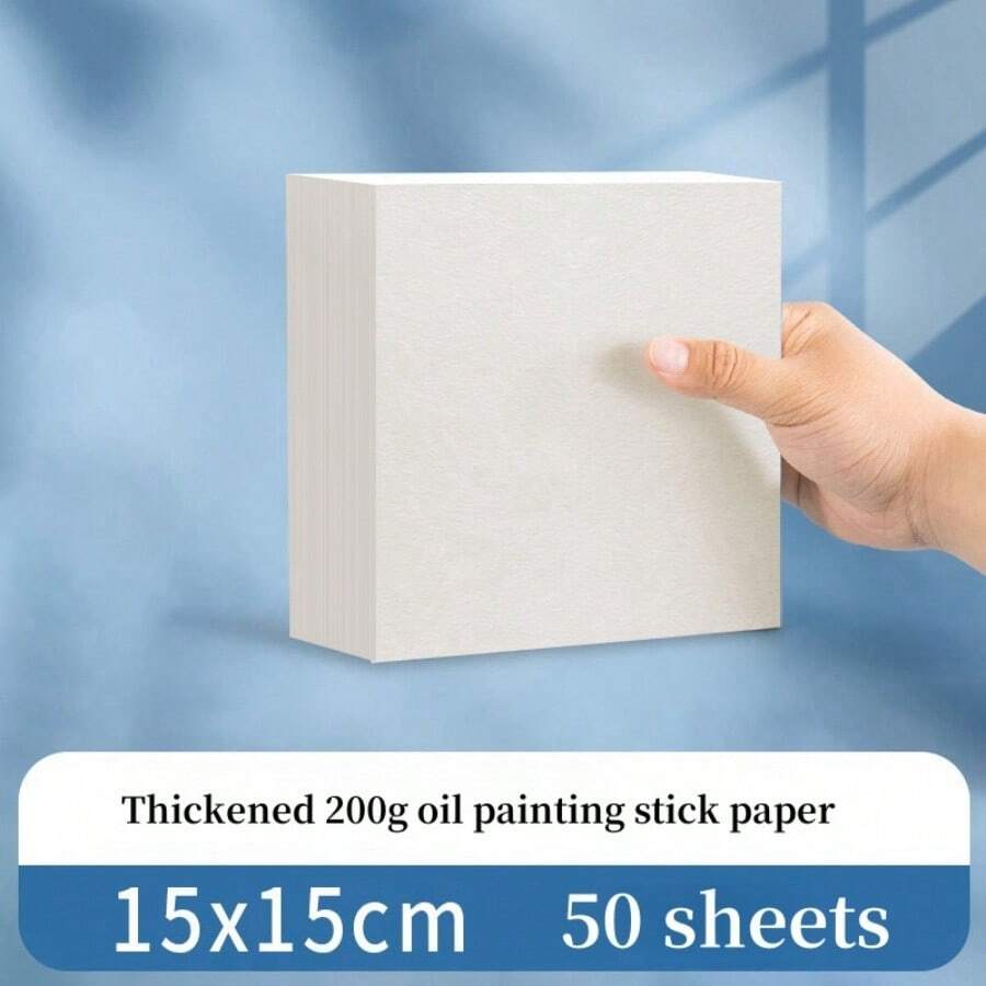 50 Pieces Of Oil Painting Stick Paper 200g Special Paper Art Cardboard ...