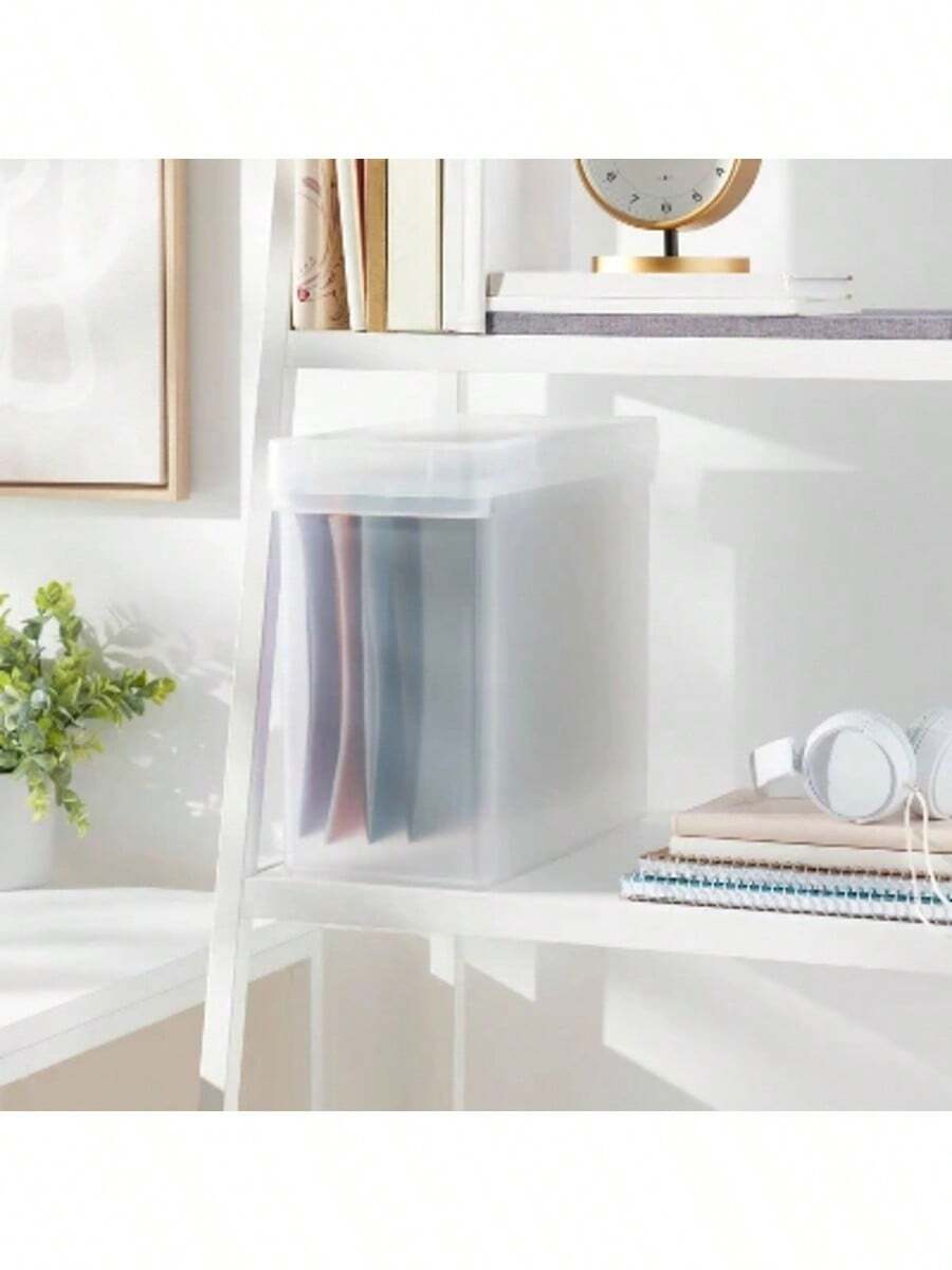Plastic Hanging File Crate With Lid | SHEIN USA