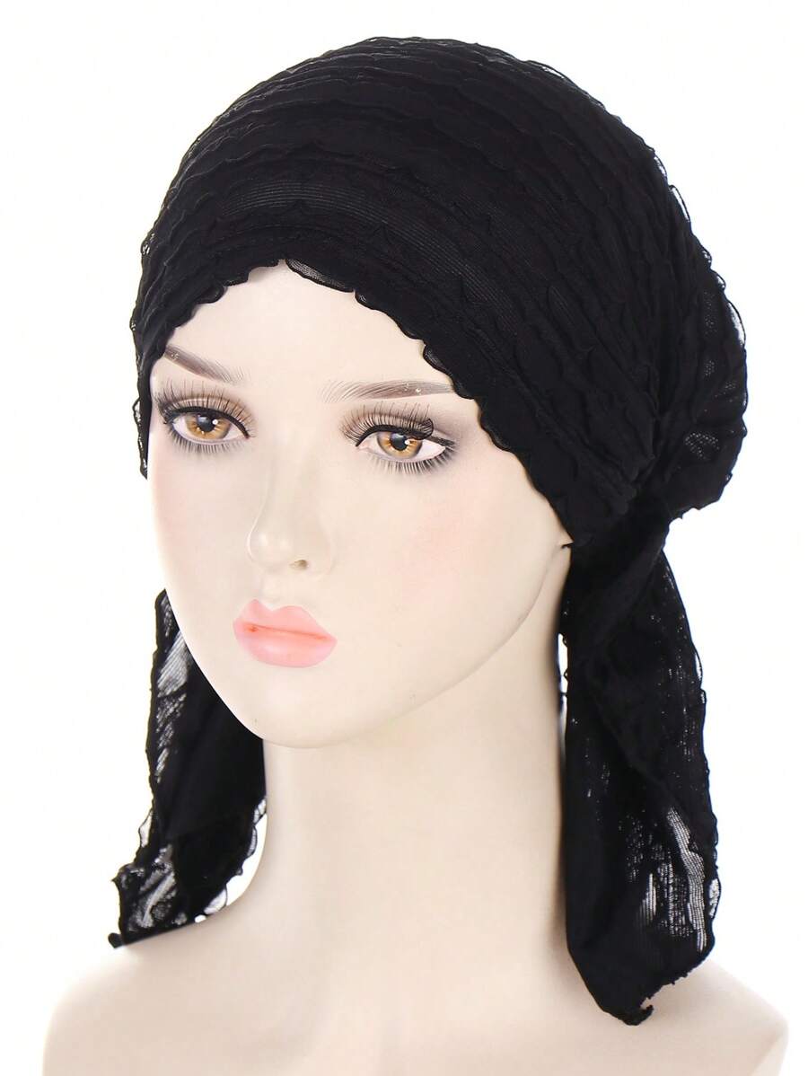 New Plain Hijab Headscarf, Curved Head Covering Cap Suitable For Hiding ...