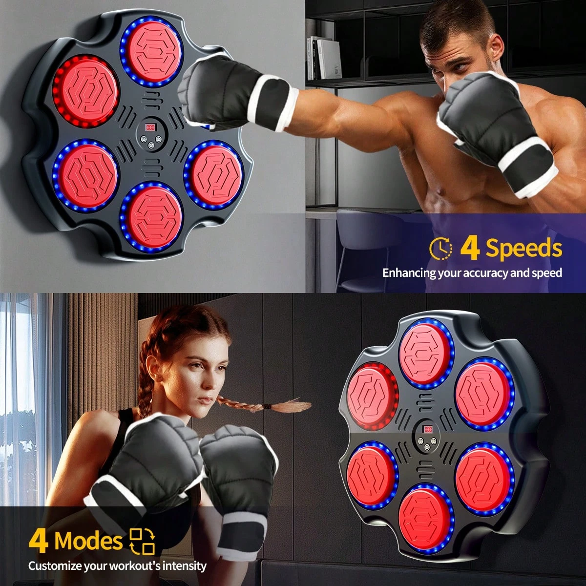 Macchinario da boxe con guantoni da boxe, attrezzatura da boxe ...