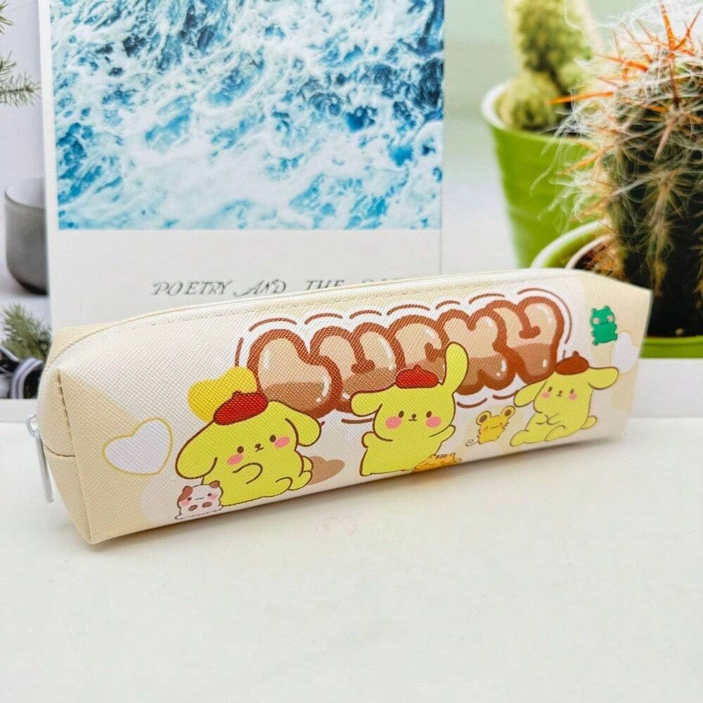 Sanrio Sanrio Single-Layer PU Pencil Bag Kuromi Melody Jade Dog Pudding ...