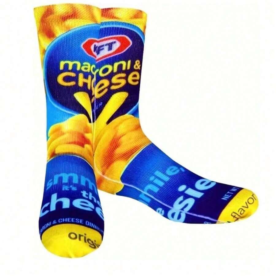Crazy Fun Novelty 3D Color Sports Lady Tube Socks, Yellow Cartoon ...