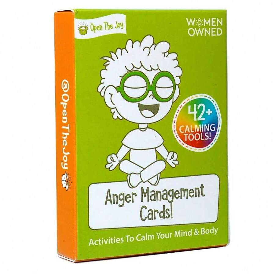 Anger Management Cards To Unlock The Feeling Of Happy Control, With An ...