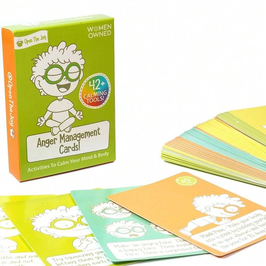 Anger Management Cards To Unlock The Feeling Of Happy Control, With An ...
