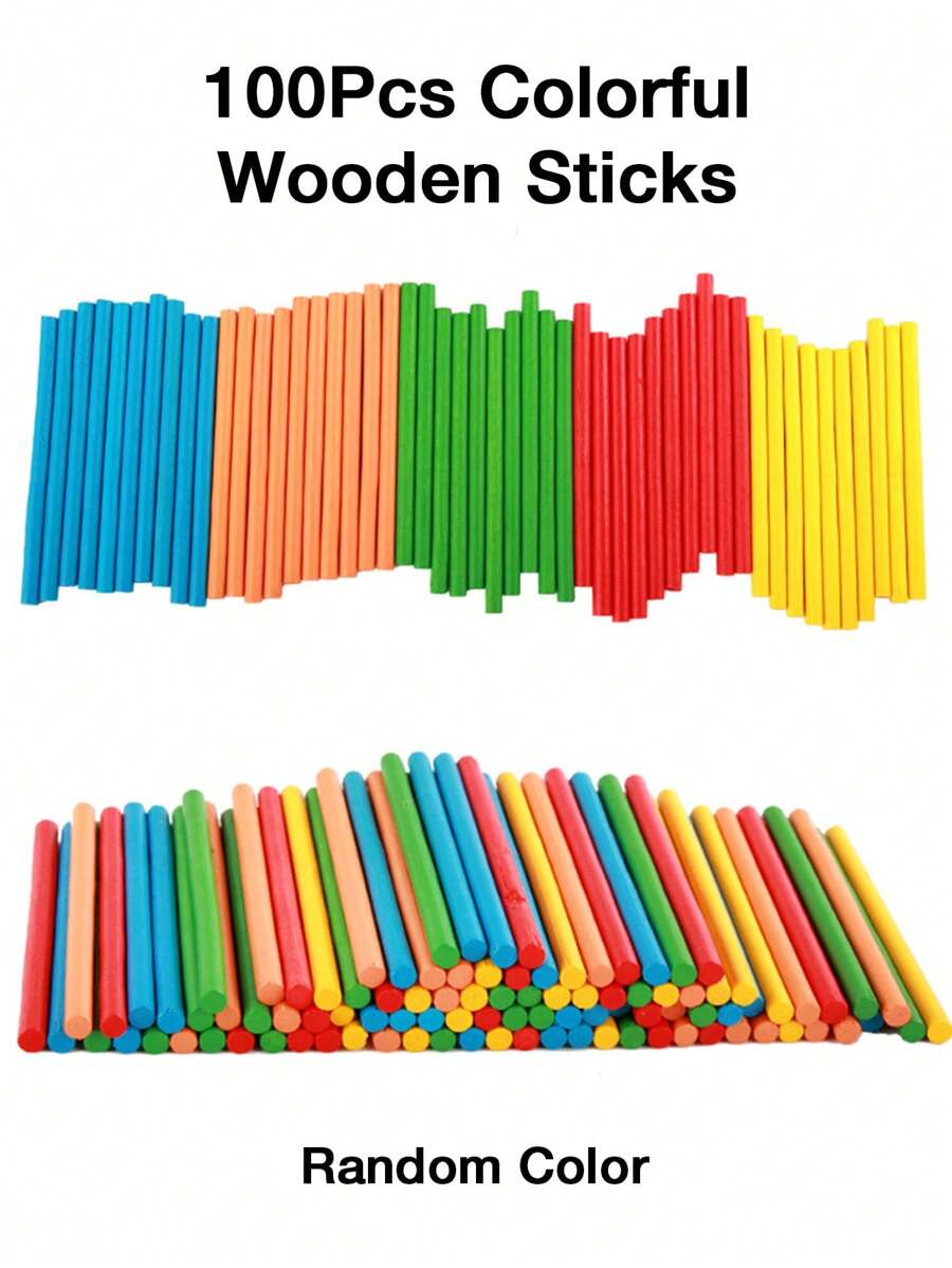 Maths Teaching Aid: Wooden Digital Sticks For Kids To Learn Mathematics ...