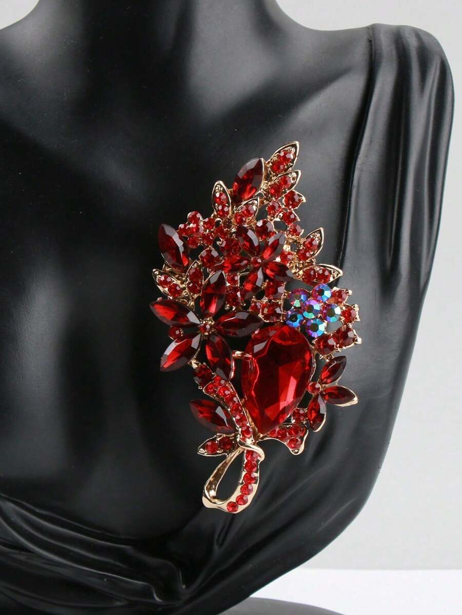 1pc Luxury Full Crystal Baroque Brooches Pins For Women Fashion ...