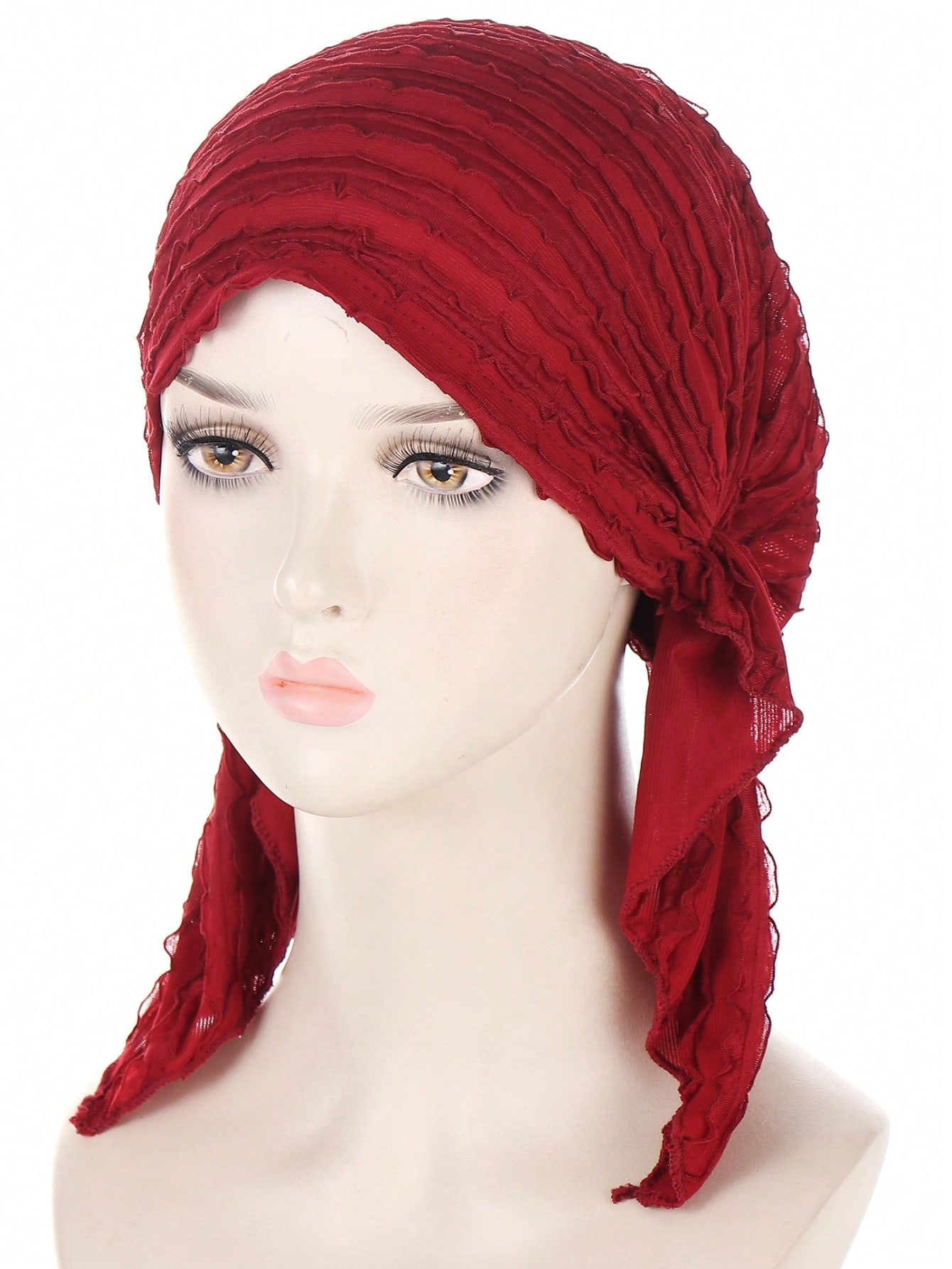 New Plain Hijab Headscarf, Curved Head Covering Cap Suitable For Hiding ...