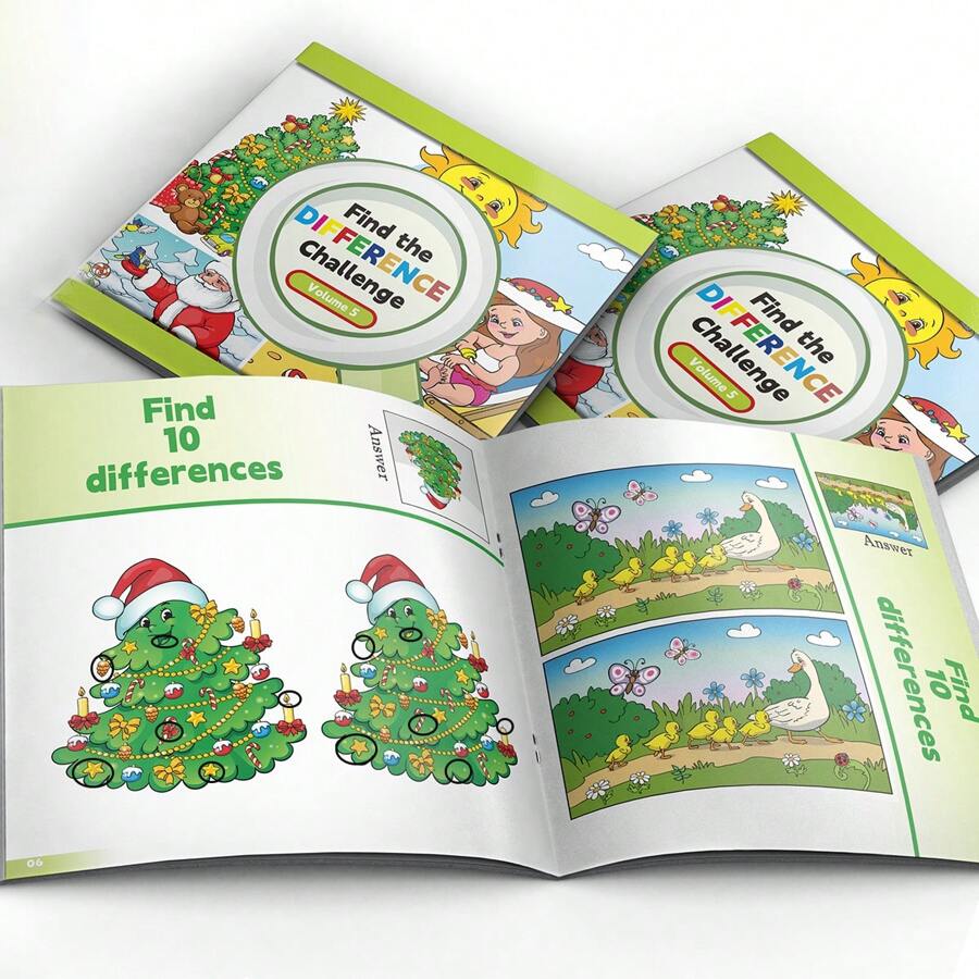 Interactive Picture Puzzle Book For Kids: Build Observation ...