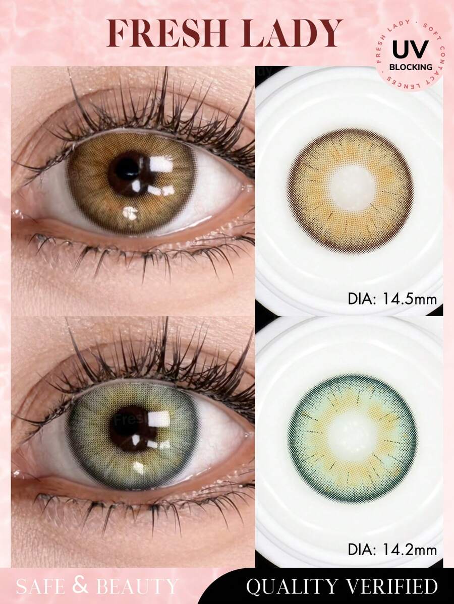 FRESH LADY 1 par de lentes de contacto de color suaves, Twilight ...