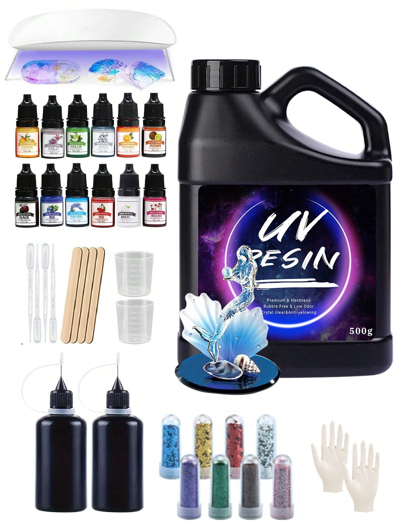 UV Resin Clear, Hard, Upgraded Uv Crystal Resin, New Formula ...