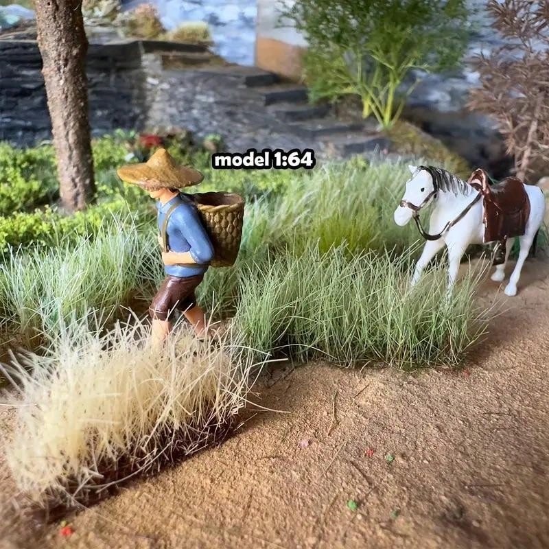 16mm High Static Grass Model Realistic Bush Clump Tufts Bundle Flowers ...