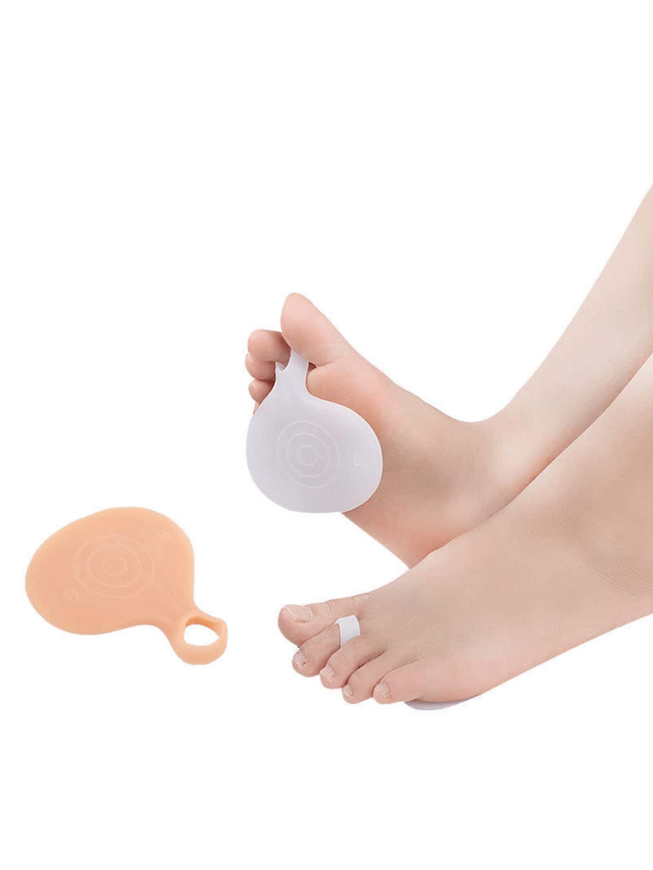 2 Piece Silicone Toe Protector For High Heels, Soft Cushion Pads Adjust ...