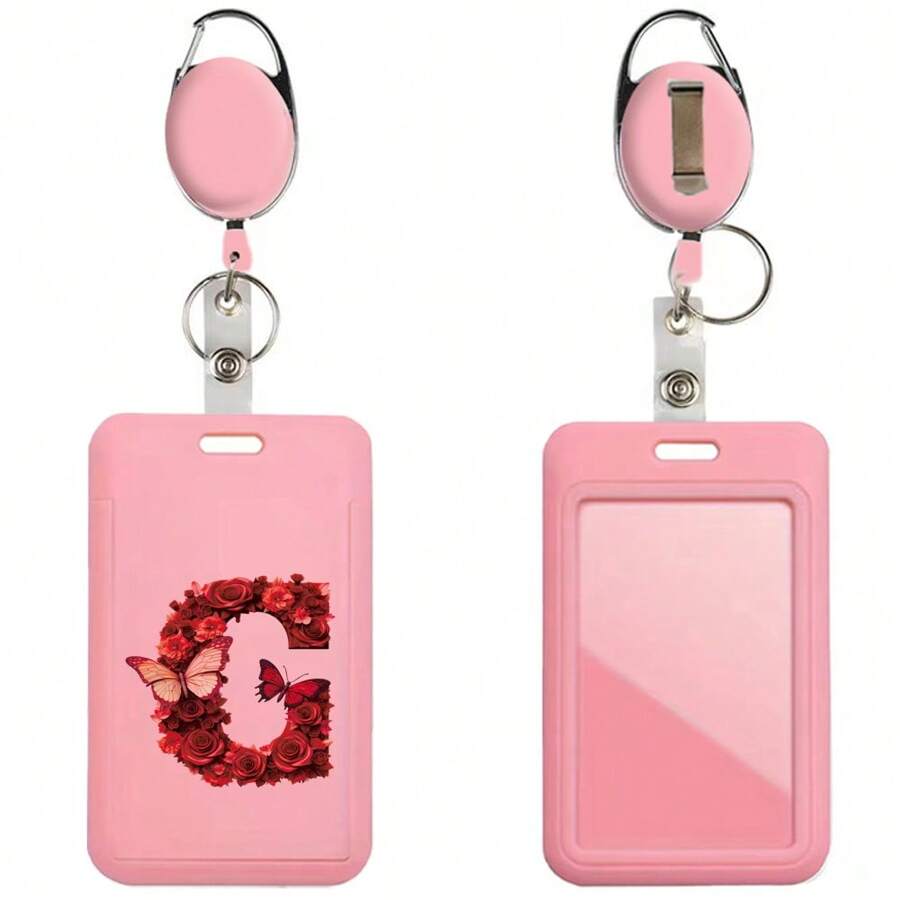 Employee ID Card+Retractable ID Buckle Name Tag Durable ID Badge Holder ...