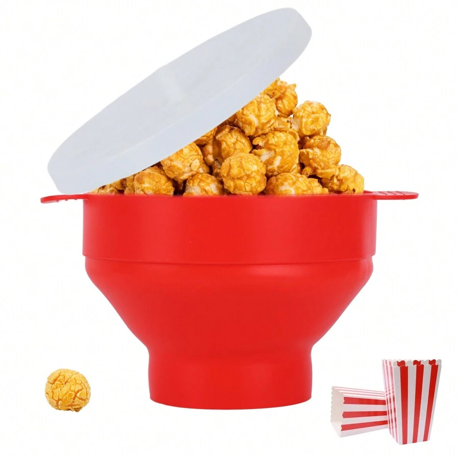 Microwave Popcorn Popper, Collapsible Silicone Popcorn Bowl ...
