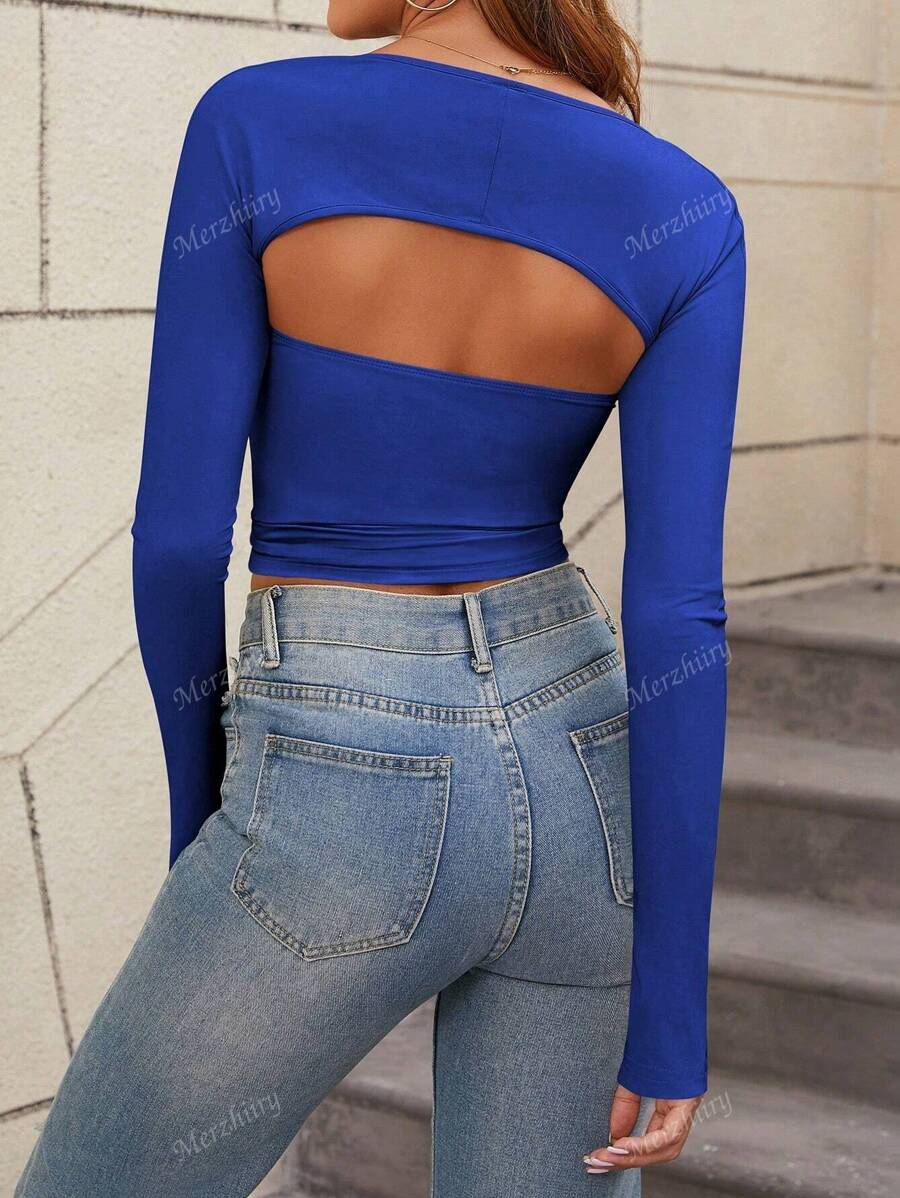 New Sexy Backless Cropped Top For Women - Slim Fit, Seductive Design ...