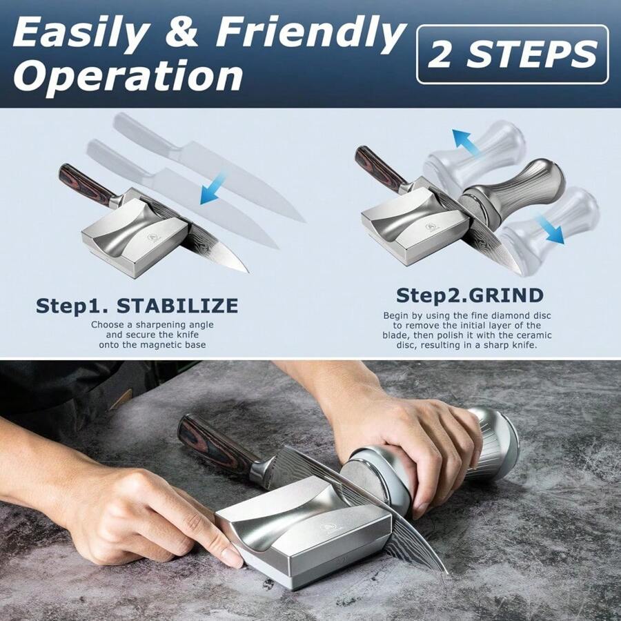 Rolling Knife Sharpener For Straight Edges - Premium Sharpening Kit For All Knife | SHEIN ITALIA