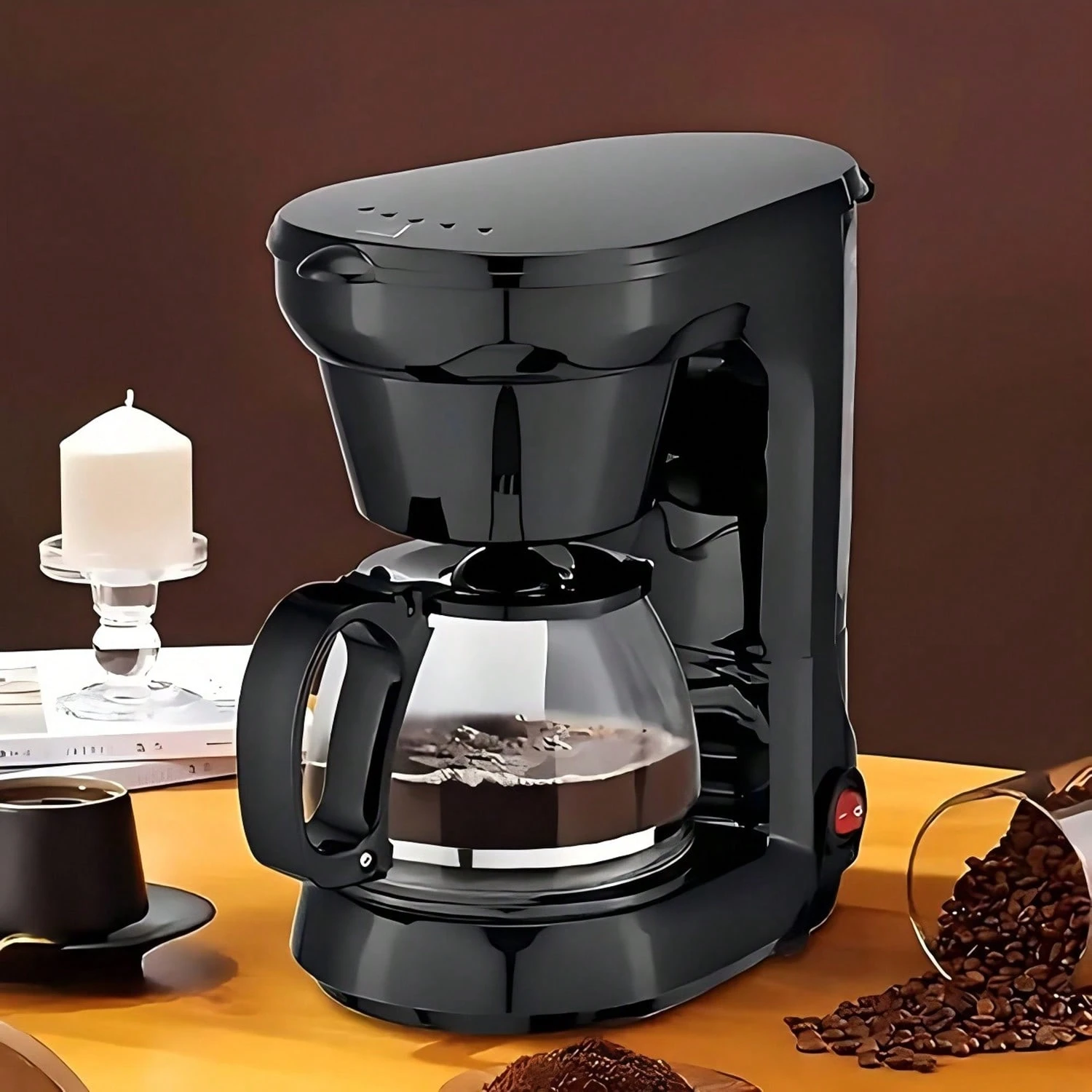 Máquina de Café Automática Pequena para Casa, Cafeteira Totalmente ...